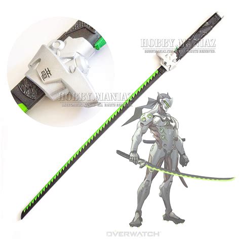 Classic Genji Dragon Blade Foam Pu Larp Cosplay Sword Hobby Maniaz
