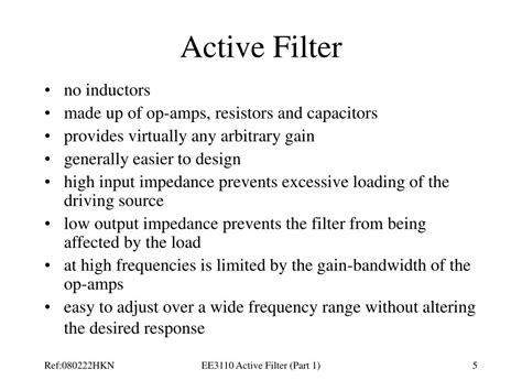 PPT Lecture 4 Active Filter Part I PowerPoint Presentation Free Download ID 331677