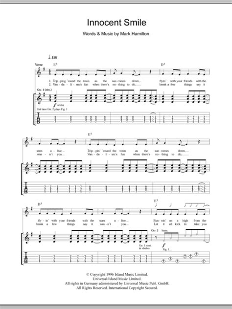 Innocent Guitar Chords Innocent Guitar Chords