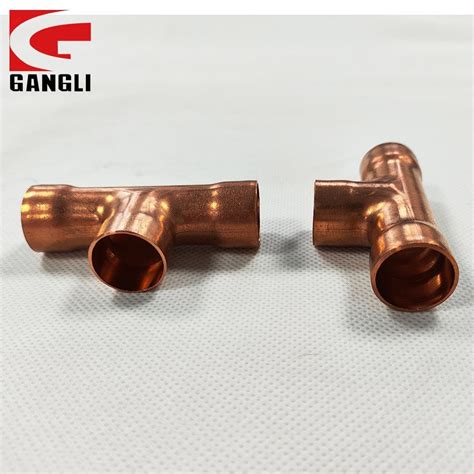 Gangli Hot Standardcustomized T Type Copper Tee Series Of Hvacr Pipe