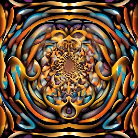 A Detailed Illusions Texture And Pattern Made Of Colorful Light In The