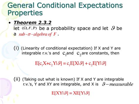 Ppt 2 3 General Conditional Expectations Powerpoint Presentation