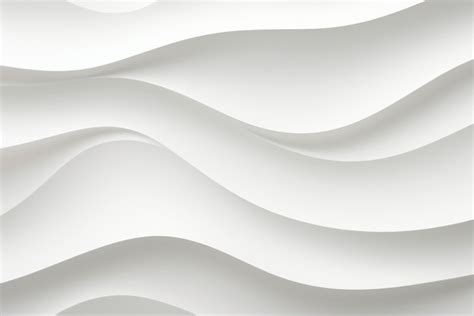 White Abstract Background With Overlapping Wave Premium Ai Generated Image