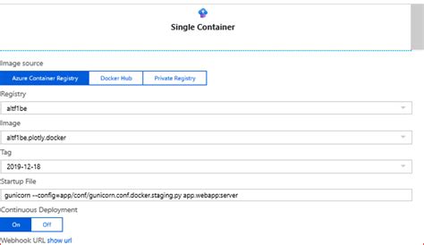 Docker Azure Container Generates Error 503 Reason Site Unavailable Stack Overflow