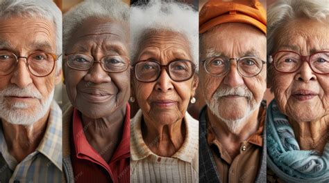 Premium Photo Diverse Elderly Individuals Display Wisdom In Unified