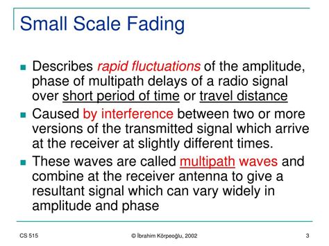 Ppt Mobile Radio Propagation Small Scale Fading And Multipath