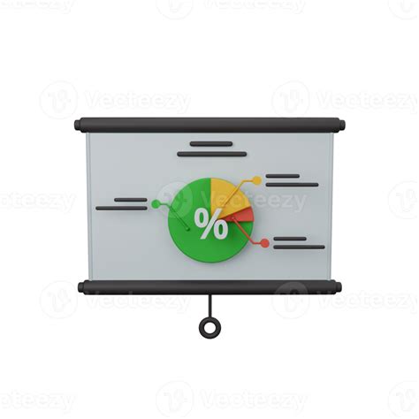 3d Rendering Pie Chart Isolated Useful For Business Company Economy