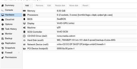 vm in proxmox not using passthrough device r vfio
