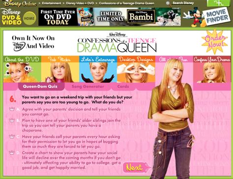 Disney Confessions Of A Teenage Drama Queen Website Y2k Pt 2 In 2025