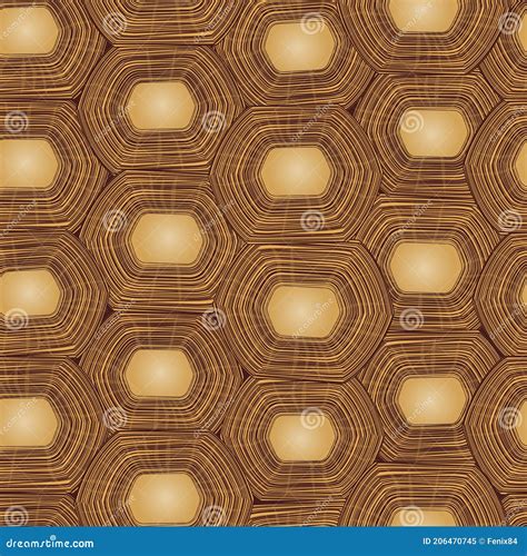 Tortoise Shell Seamless Pattern Vector Natural Texture Stock Vector Illustration Of Fossil