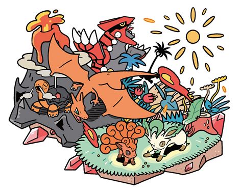 Alolan Exeggutor Charizard Leafeon Torkoal Vulpix Nintendo