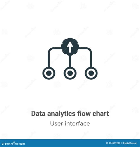 Data Analytics Flow Chart Vector Icon On White Background Flat Vector Data Analytics Flow Chart