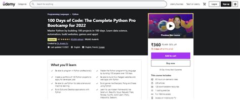 Top 10 Best Free Python Bootcamp Courses In 2022