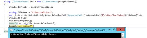 C Getfilebyserverrelativepath Does Not Work And Always Returns File Not Found Stack Overflow