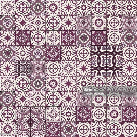 Samless 패턴 메트로폴리스 모로코 프로투갈어 타일 Azulejo 장식품 0명에 대한 스톡 벡터 아트 및 기타 이미지 0명 고풍스런 곤색 Istock