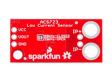 sparkfun acs723 sensor de corriente 5 a
