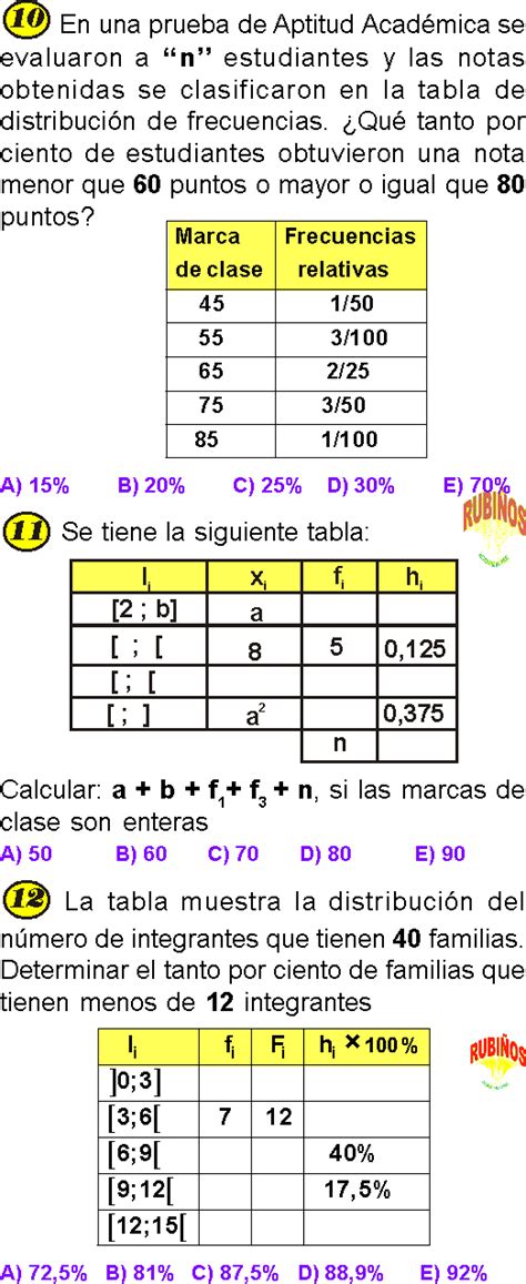 TABLAS DE FRECUENCIAS EJERCICIOS RESUELTOS PDF