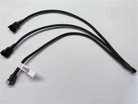 Premium 3 Way Pwm Fan Y Splitter Cable 4 Pin Extension Lead Cpu 26cm