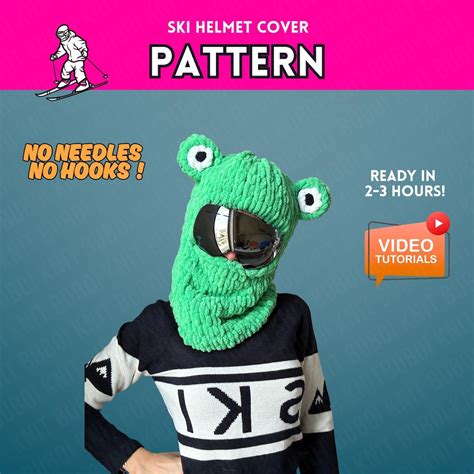 Pattern Balaclava Pattern Ski Helmet Cover Face Mask Finger Knit