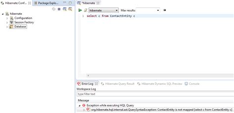 Java Org Hibernate Hql Internal Ast QuerySyntaxException ContactEntity Is Not Mapped Select