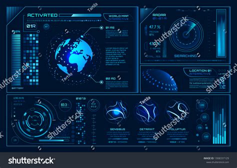 미래 지향적 인터페이스미래의 홀로그램 인포그래픽 인터랙티브 스톡 벡터로열티 프리 1308337129 Shutterstock