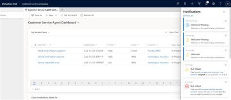 send in app notifications within model driven apps preview basic funda
