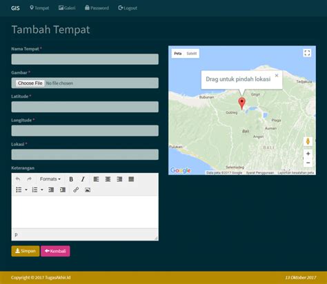 Source Code Sistem Informasi Geografis Php Tugasakhirid