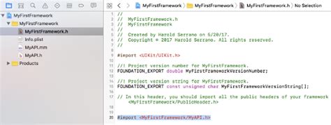 Creating A Framework In Xcode — Harold Serrano Game Engine Developer