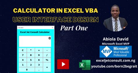 Calculator In Excel Vba User Interface Design Part One Data Analytics