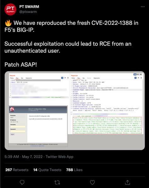 Customer Advisory Exploit Code Released For Critical RCE Vulnerability In F5s BIG IP Deepwatch