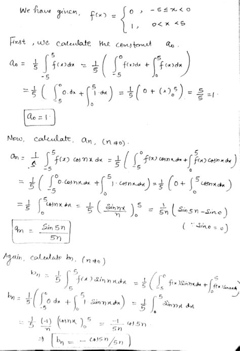 Find Fourier Series Of Question 3 Find Fourier Series Of F X 0 If 55x