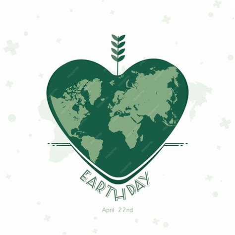 Cartel Del Día De La Tierra Con Letras Del Día De La Tierra 22 De Abril