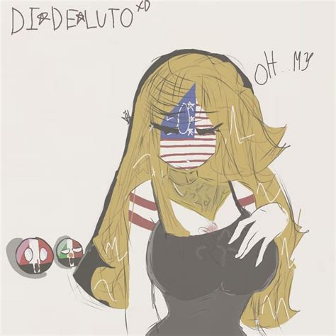 Usa Fem Countryhumans Dibujos Animados Bonitos Dibujos Bonitos