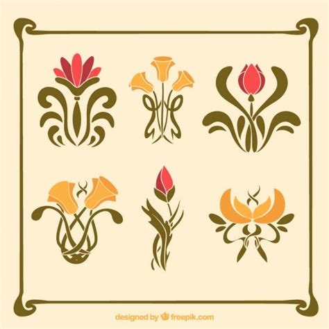 Art Nouveau Floral Images At Lucy Dean Blog