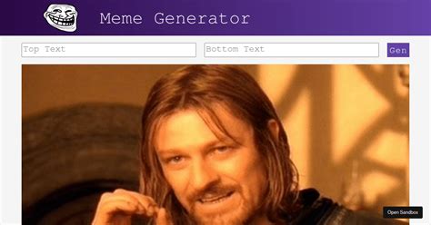 React Meme Generator Codesandbox