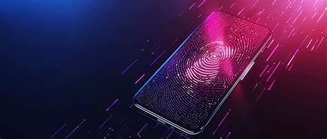 Premium Photo Smartphone With Fingerprint Cyber Security