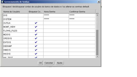 blog tec4 criação do banco de dados oracle
