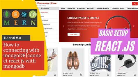 react js tutorial 8 connecting with mongodb how to connect react js with mongoo youtube