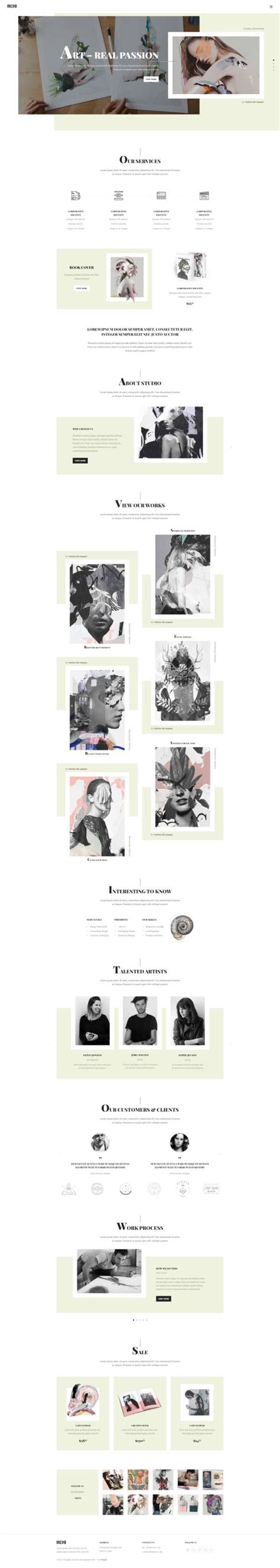 网页设计ai，高端图文制作网页模板 17素材网