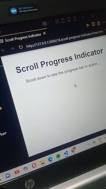 Day 30 🚀 Scroll Progress Indicator In Javascript Html Css Javascript Webdevelopment Shorts
