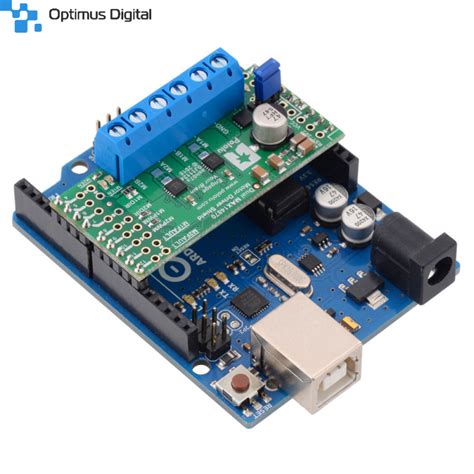 Dual Max14870 Motor Driver Shield For Arduino Optimus Digital