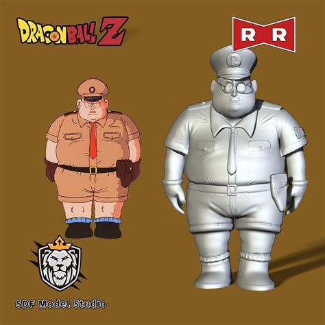 Fichier Stl Capitano Dark Red Ribbon Army Dragon Ball 🎀・design Pour