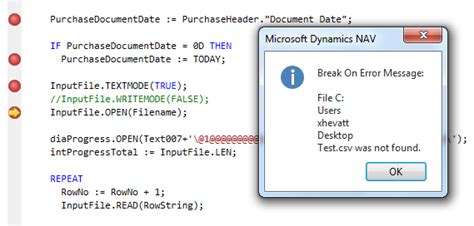 Error When We Try To Read Excel File With Openxml Variable Or With Excel Buffer Navision 2015