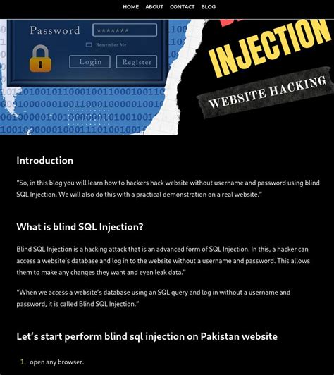 Cybersecurity Ethicalhacking Sqlinjection Loginbypass Websecurity
