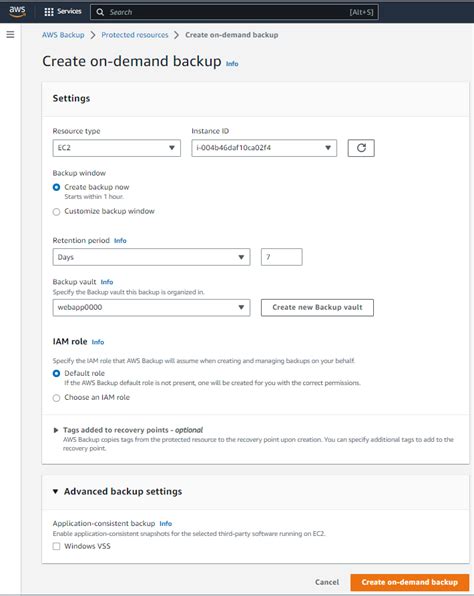 Backup And Restore Amazon Ec2 Instances Using Aws Backup Huda Techtalk