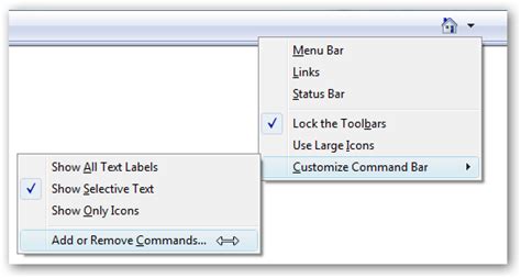 Maximize Your Ie7 Tab Bar Space By Removing The Command Bar
