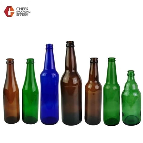 200ml 275ml 330ml 500ml 640ml 650ml Flint Amber Green Glass Beer