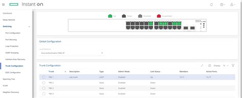 Instant On 1830 Vlans Over Lacp Trunk Instant On Wired