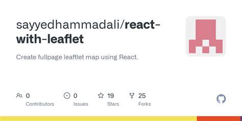 GitHub Sayyedhammadali React With Leaflet Create Fullpage Leaftlet Map Using React