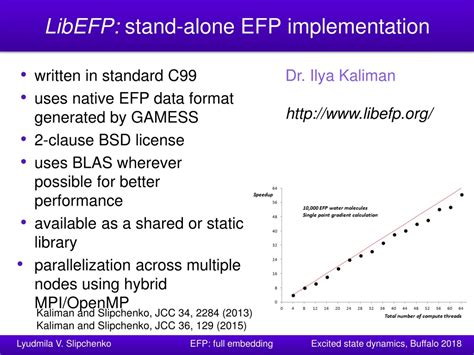 Ppt Excited State Dynamics With The Effective Fragment Potential Method Powerpoint